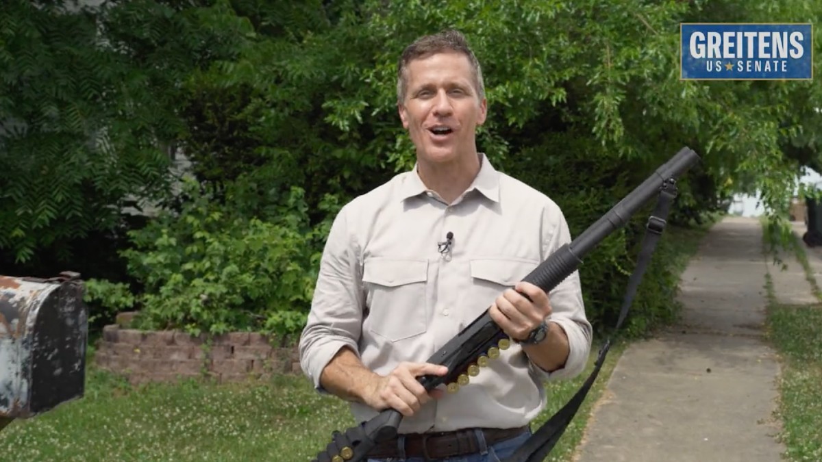 Eric Greitens Blasted for 'RINO Hunting' Senate Campaign Ad Eric Greitens Blasted for 'RINO Hunting' Senate Campaign Ad